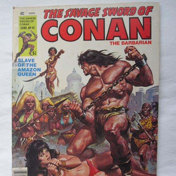 Marvel | Accents | 979 The Savage Sword Of Conan 41 Marvel Comics Magazine | Poshmark
